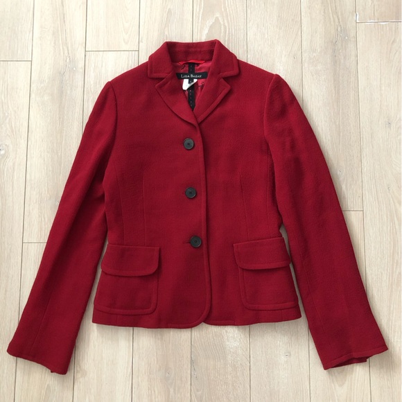 Lida Baday | Jackets & Coats | Lida Baday Silk Lining Wool Blazer ...